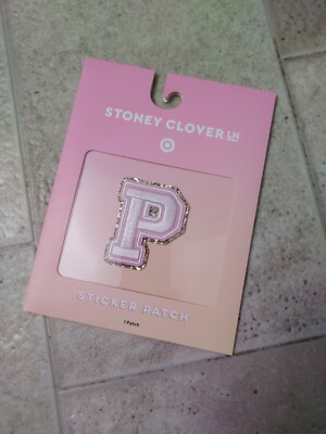 Stoney Clover Lane Target Collab Sticker Patch Letter P Glittery NEW | eBay