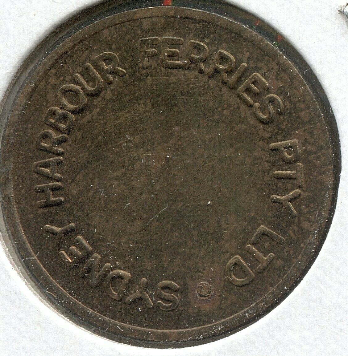 Sydney Harbour Ferries PTY LTD - Ferry Token - Sydney, Australia - Lot ...