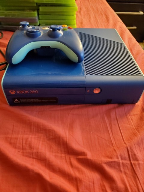 Microsoft Xbox 360 E Special Edition Blue Bundle 512GB Blue Console for ...