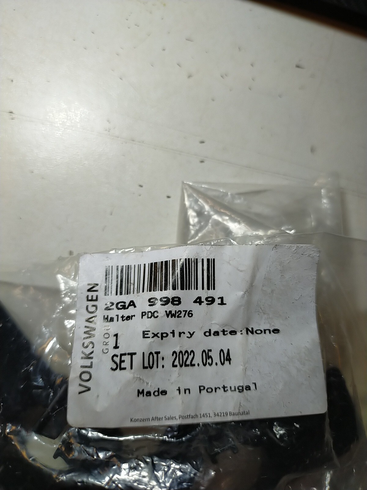 NEW OEM VW T-ROC REAR CENTER ULTRASONIC PARKING SENSOR BRACKET SET ...