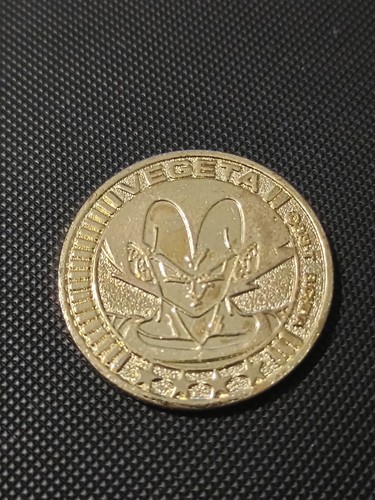 COIN PIECE MEDAL MEDAILLE VEGETA DRAGON BALL Z DBZ 2004 RARE COLLECTOR ...