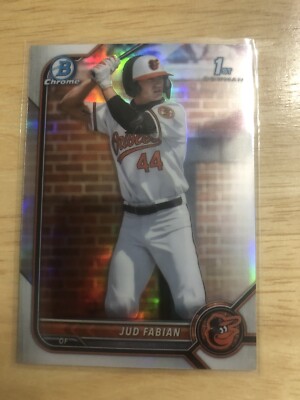 2022 Bowman Draft JUD FABIAN *1st Bowman Chrome Refractor!* #BDC-114 ...