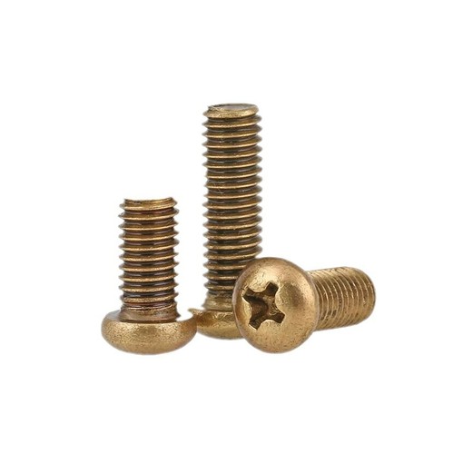M2 M2.5 M3 M4 M5 M6 Copper Round Head Cross Screws Round head machine ...