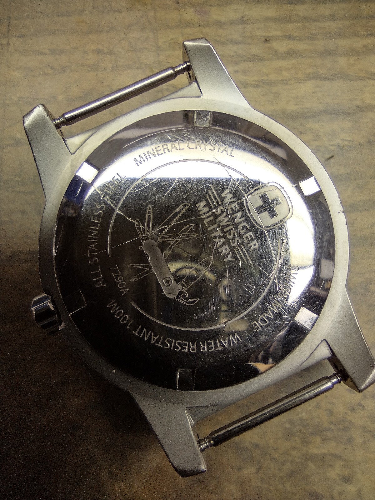 SWISS ARMY SWISS MILITARY 7290A RUNNING WRIST WATCH NO BAND | eBay