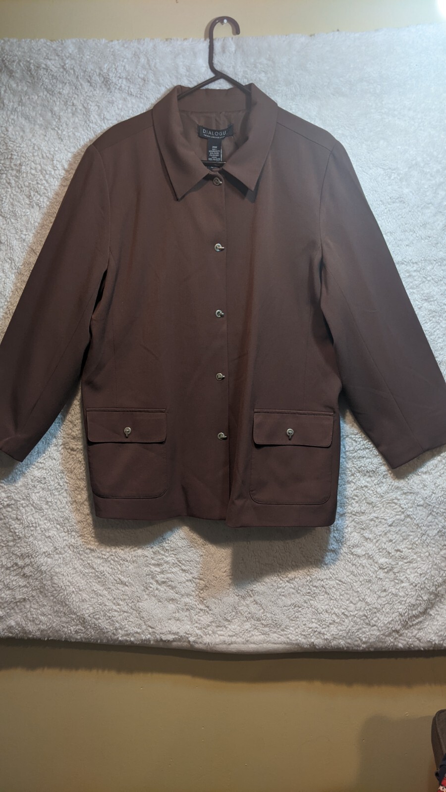 DIALOGUE - New Language of Style - Women's Blazer - Size 20W brown ...