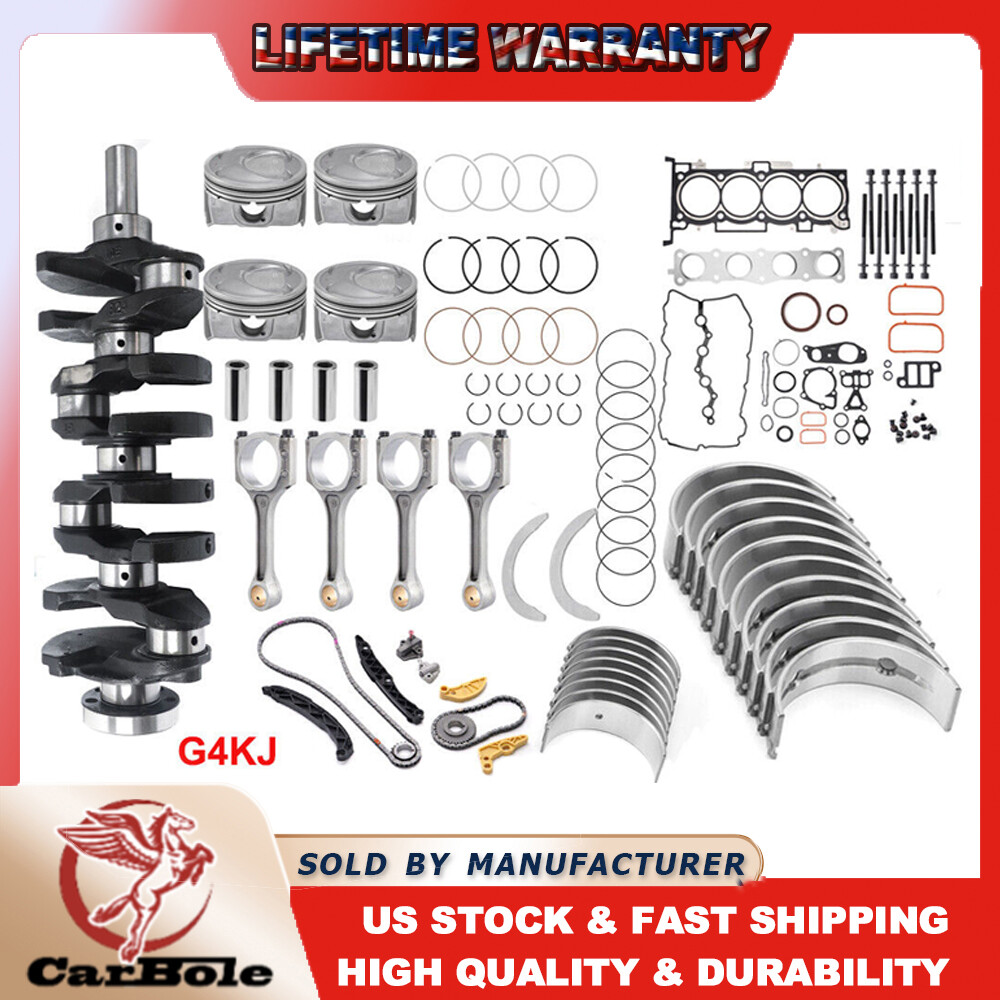 2.4L G4KJ Engine Crankshaft Piston Connecting Rod Timing Bearing For ...