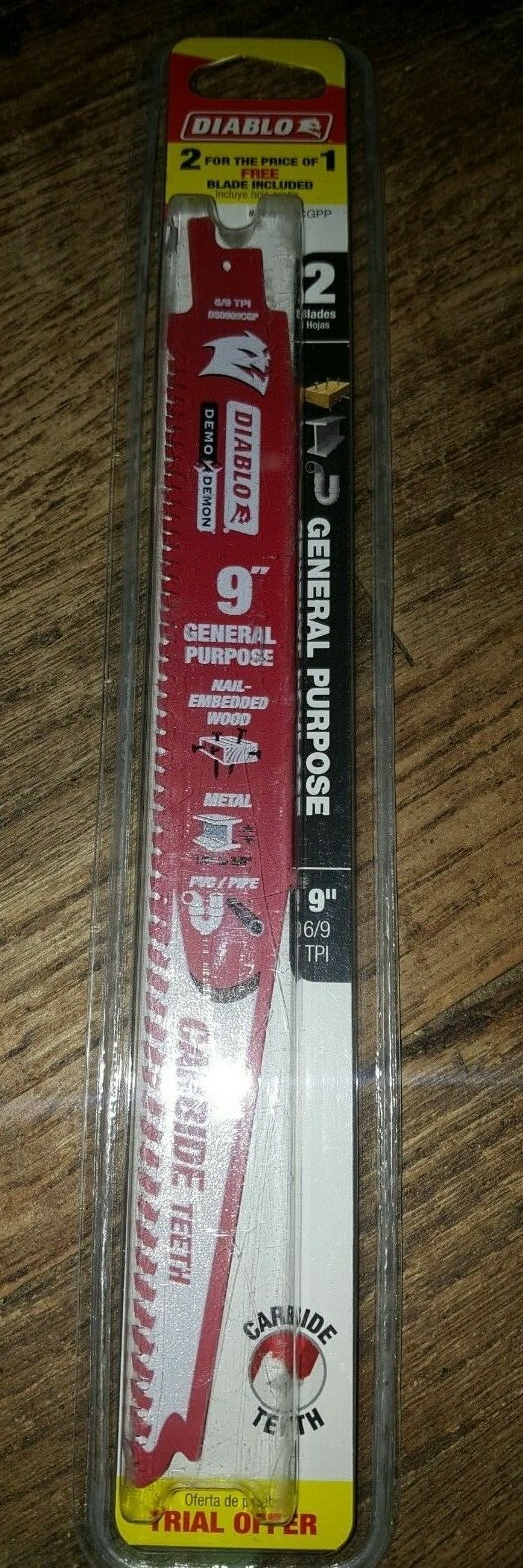 Diablo 9-inch 6/9tpi General Purpose 1/8 to 3/8 DS0909CGPP 2-PACK for ...