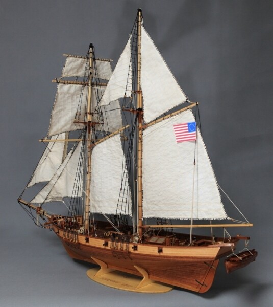 Scale 1:96 Laser-cut Wooden Sailboat Model Kit: The HARVEY 1847 Ship ...