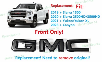 2014-2018 GMC Sierra 1500 2500HD 3500HD Yukon XL Canyon Front Gloss ...