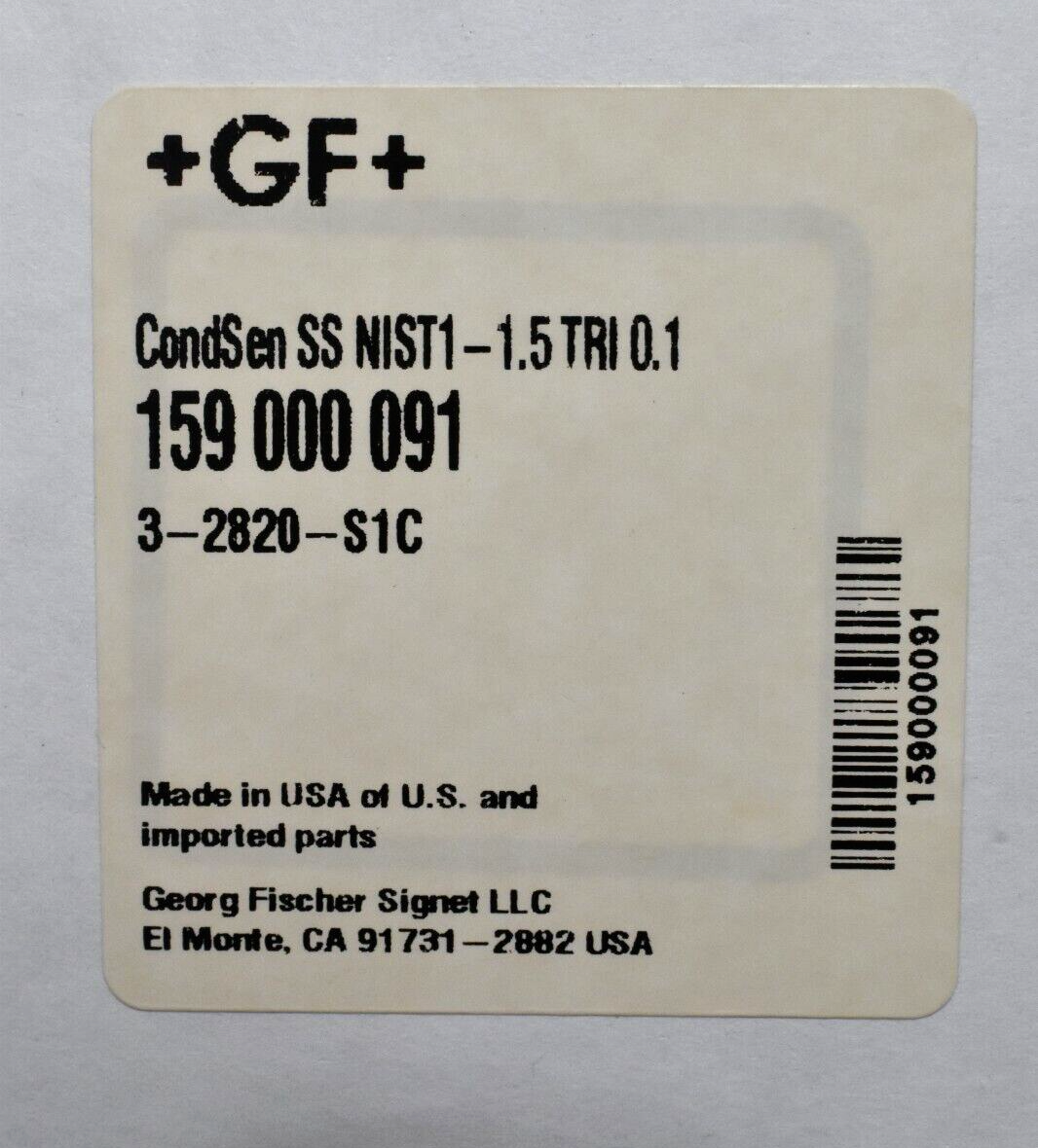 Georg Fischer Signet 3-2820-S1C Conductivity / Resistivity Electrode ...