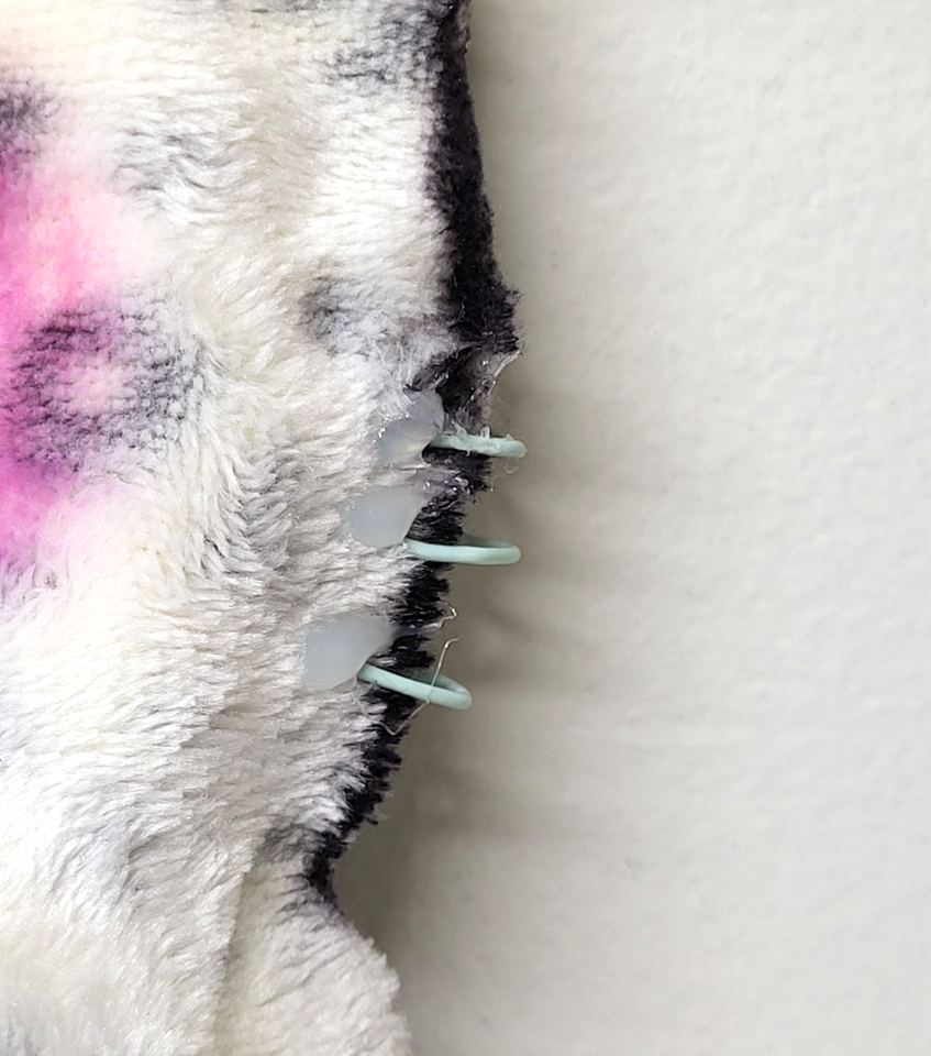 Handmade Fabric Therian Snow Leopard Mask Quadrobist Feline Cosplay ...