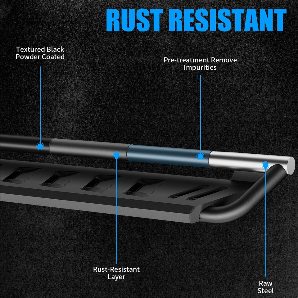 Tubular Drop Running Board Custom Fit 2019-2026 Chevy Silverado/GMC ...