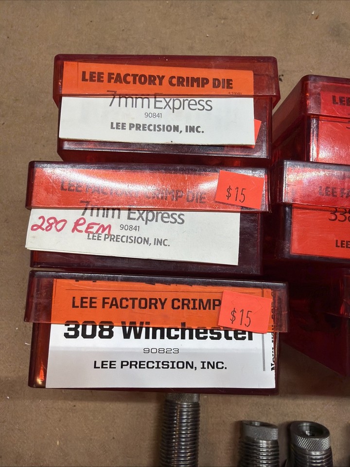 Lee Crimp Die Lot Of 14 | eBay