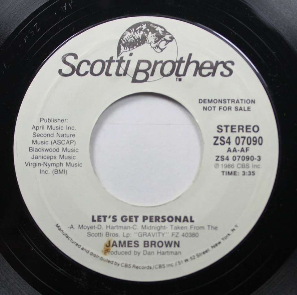 Soul Promo Nm! 45 James Brown - Letâ€™S Get Personal / Letâ€™S Get ...