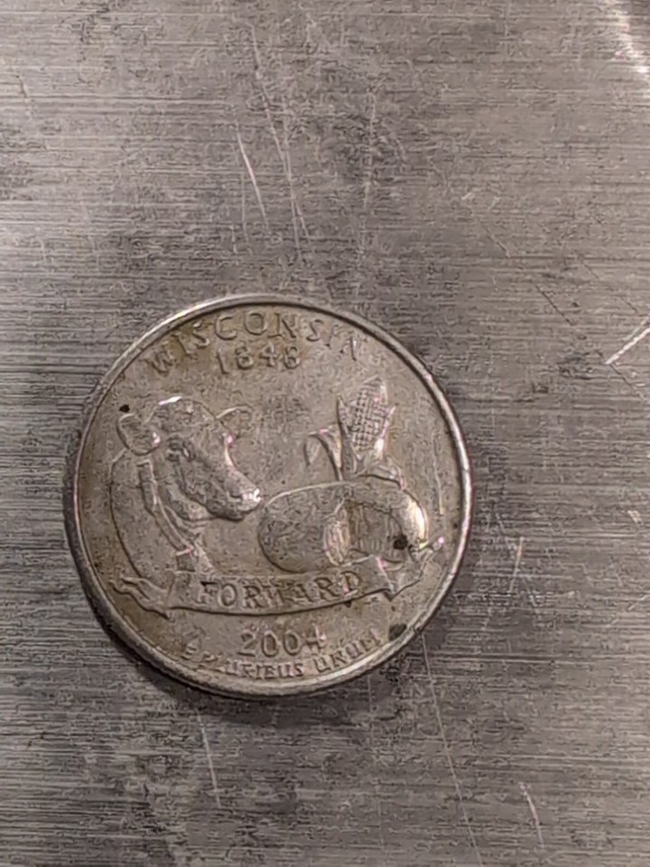 2004 D High Leaf Wisconsin State Quarter U.S. Coin High leaf Variety ...