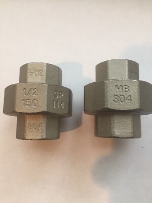 2 Each 1/2'' MB-304 Stainless Steel Sp114 Socket Union 150# New | eBay