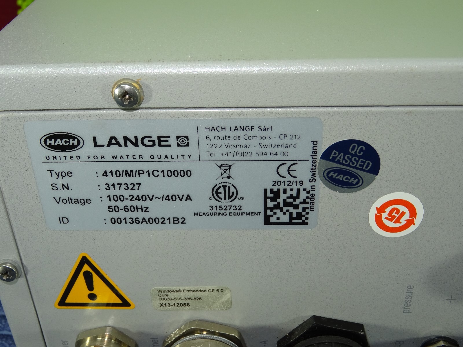 Hach Orbisphere 410 With Sensor K1100-s00. for sale online | eBay