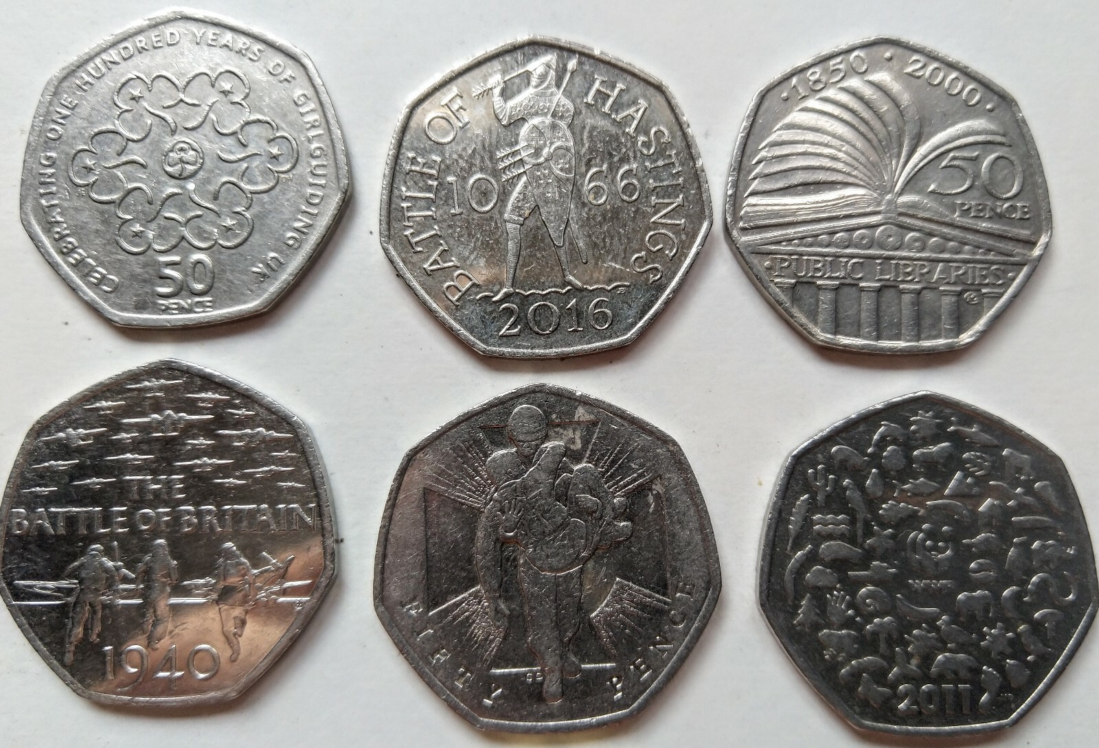 Start Your British Coin Collecting 50p £2 Job Lot | eBay UK