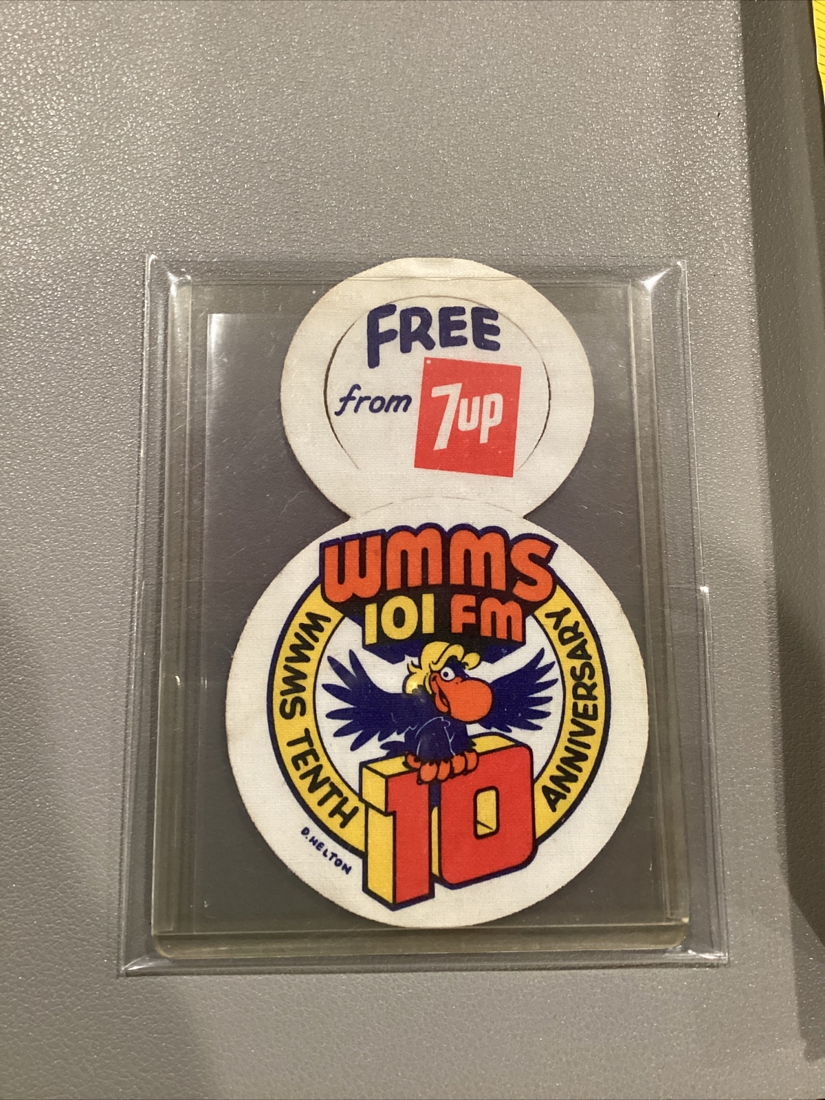 WMMS 101 FM The Buzzard Clevelsnd Radio 7Up Pop Soda Vintage Bottle Ad ...