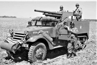 Digital Photograph WWII US Army M3 GMC HALFTRACK WITH 75mm M1897 Gun ...