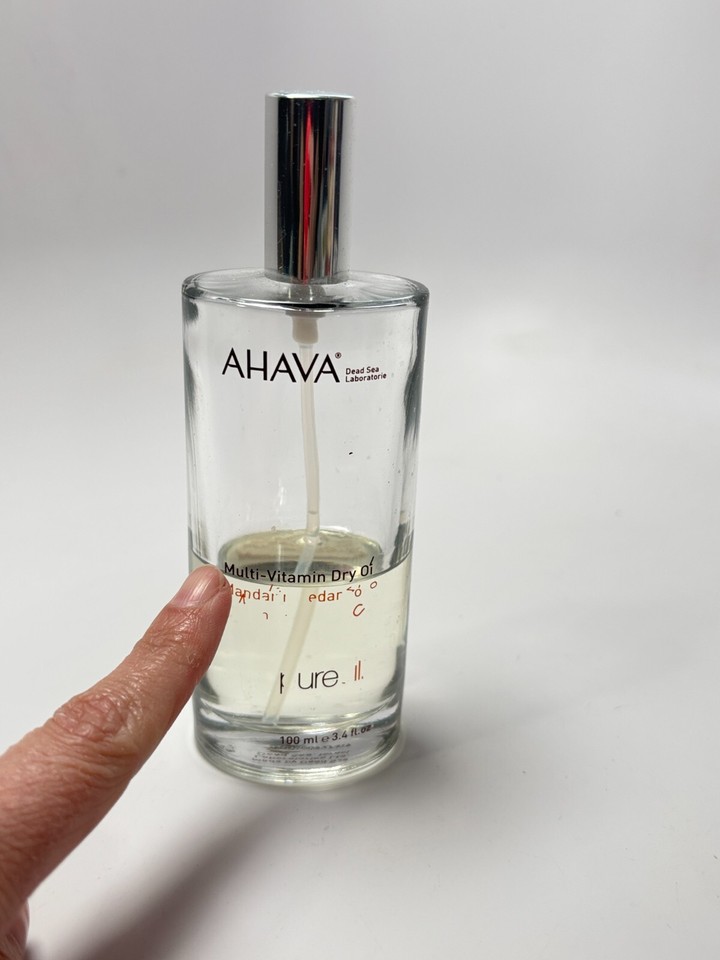 45% FULL Ahava Multi Vitamin Dry Oil Mandarin Cedarwood Pure Silk Body ...