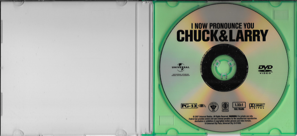 I Now Pronounce You Chuck & Larry 2007 Standard Edition DVD Like New ...