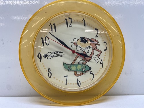 Vintage Chester Cheetah Skateboard Orange Cheetos Plastic Wall Clock ...