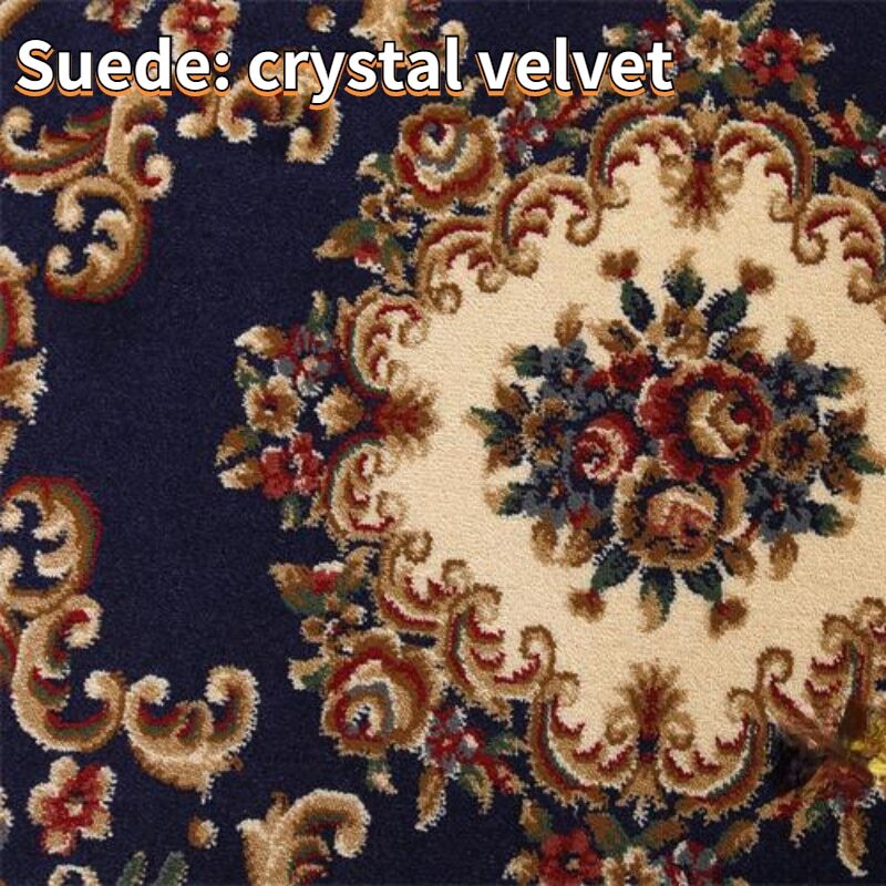 Round Short Pile Carpets Decor Carpet Non-slip Area Rug Thicken Floor ...