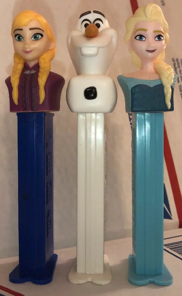 DISNEY FROZEN PEZ Dispensers Elsa, Anna, & Olaf Set Of 3 PEZ ...