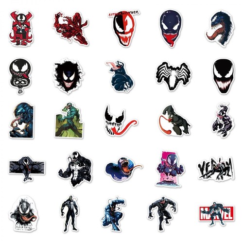 Venom Edward Brock 50Pcs Stickers Pack Vinyl Laptop Helmet Phone ...
