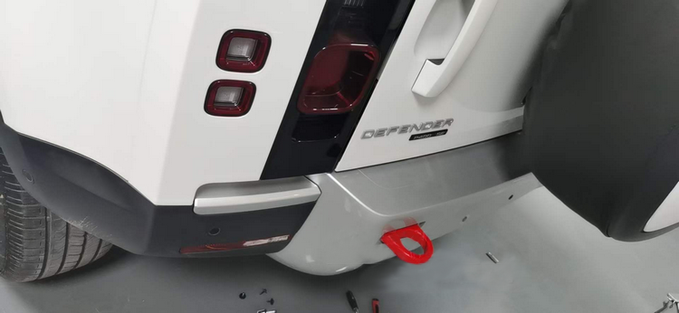 2pcs Fits For Defender 2020-2024 90 110 130 Tow Hook Red Rear Trailer ...