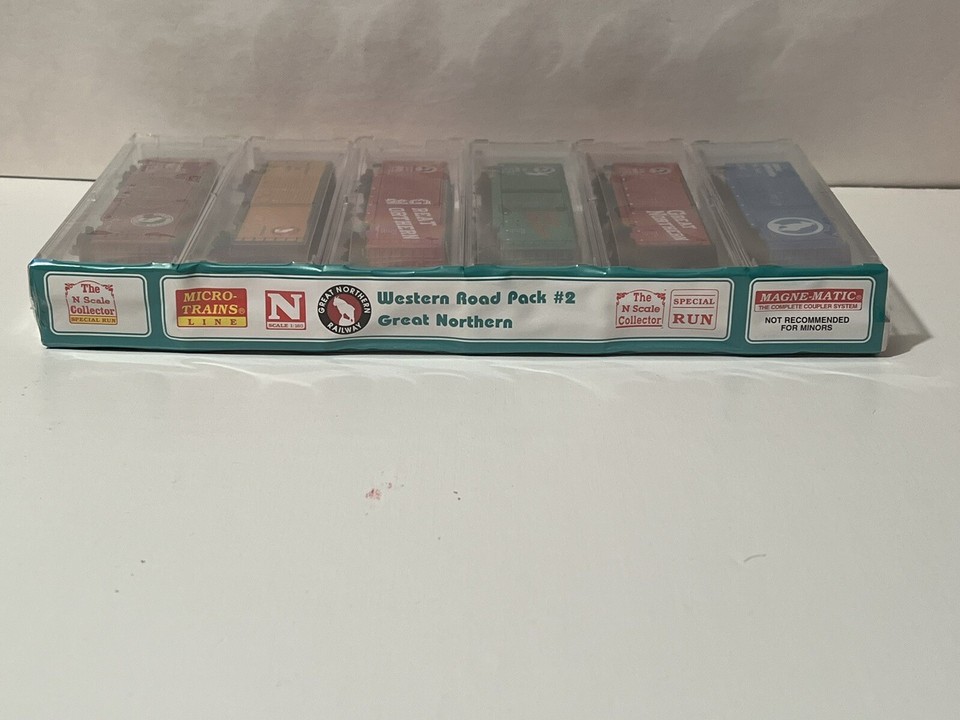 MICRO TRAINS 02-16 GREAT NORTHERN NSC GN 6 PACK 40' DD BOX CARS SPECIAL ...