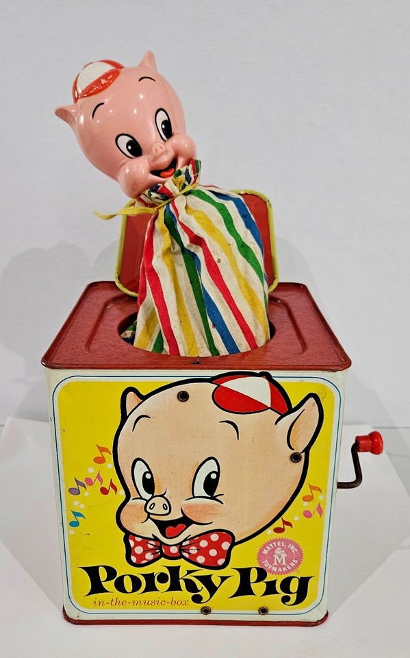PORKY VINTAGE PIG MUSIC BOX.......VERY NICE! | eBay