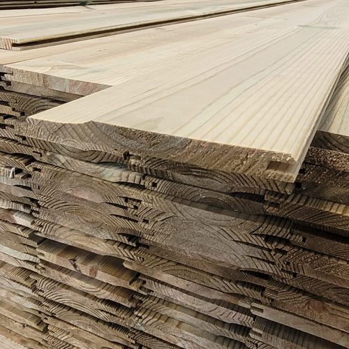 Treated Shiplap Timber Cladding 16x125 mm Weatherboard Tanalised Tongue ...