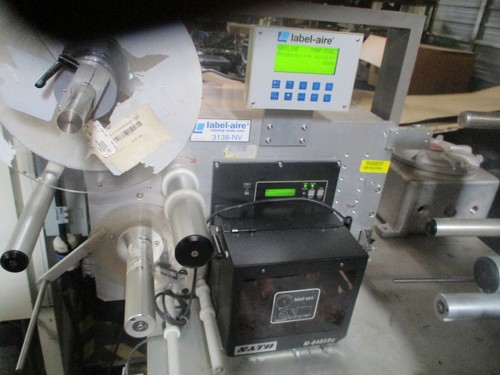 Label-Aire: 3138NV- TB8485SE RH 12" ST Printer Applicator with Sato 8485Se