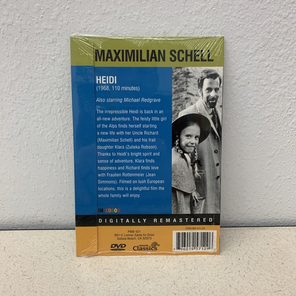 NEW DVD Heidi 1968 Digitally Remastered Jennifer Edwards Michael Redgrave SEALED | eBay