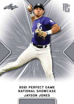 10-Count Lot Jayson Jones 2021 Leaf Perfect Game NIKE All-American ...