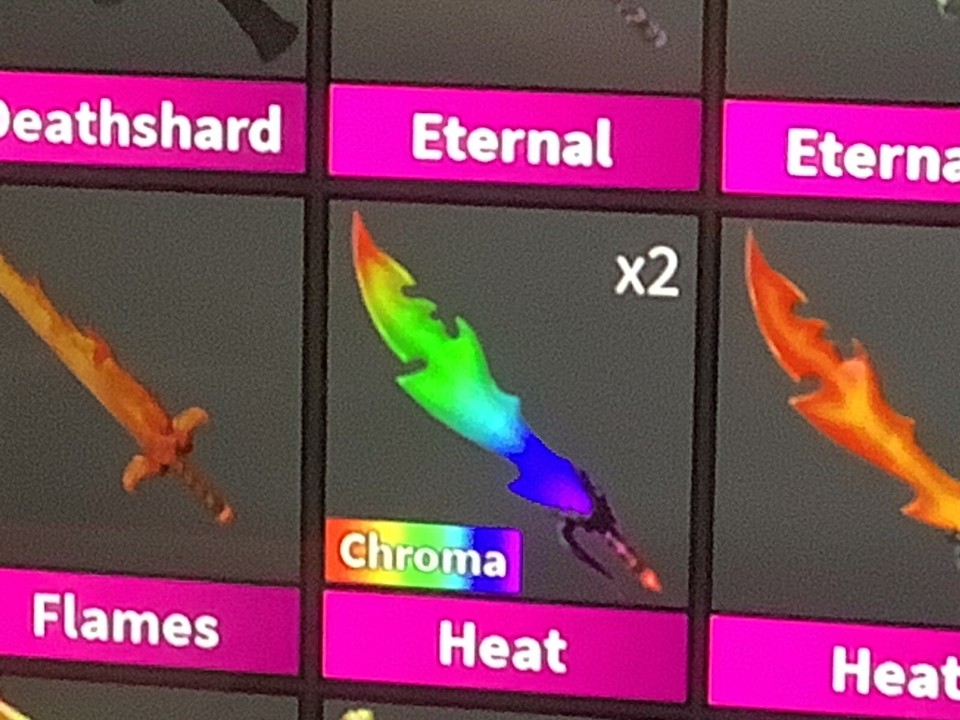 Roblox Murder Mystery 2 MM2 All Chroma Godly Knives Guns Pets *FAST ...