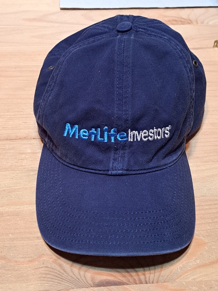 MetLife Investors Hat Cap Adjustable Strapback Met Life Insurance Blue ...
