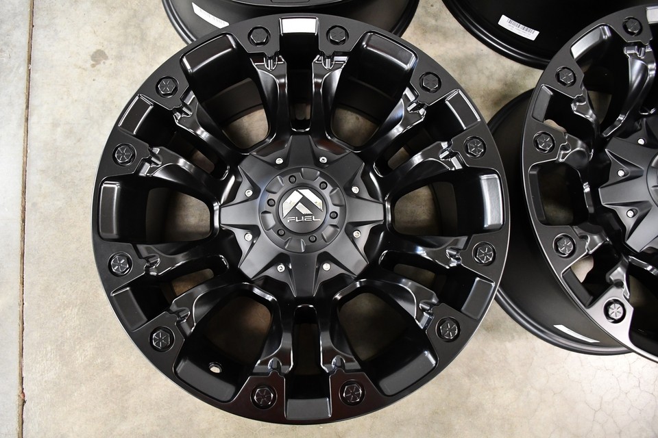 Set 4 Fuel D560 Vapor 20x9 8x180 Matte Black Wheels 20" 20mm Rims | eBay