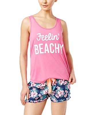 Jenni Keyhole-Back Pajama Tank Top Flash Mode Feeling Beachy 2X-Large ...
