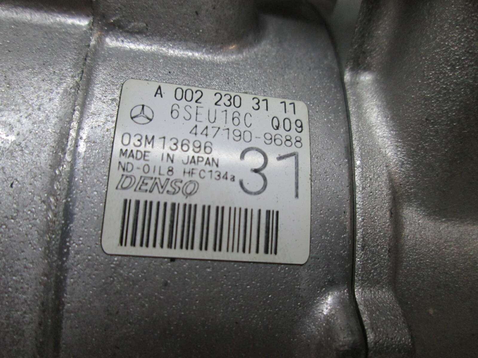 Mercedes-Benz W218 CLS Verdichter Kältemittel A0022303111 Denso ...