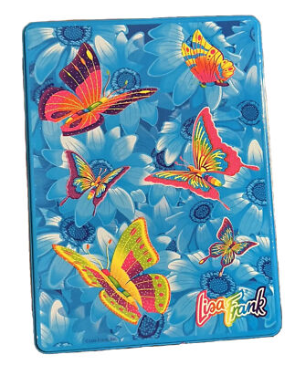 RARE 90’s Lisa Frank Daisy Butterflies Metal Tin Box Vintage | eBay