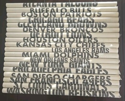 Stancraft Vintage NFL AFL Posters Dave Boss, Don Salmeta UNTOUCHED 50 ...