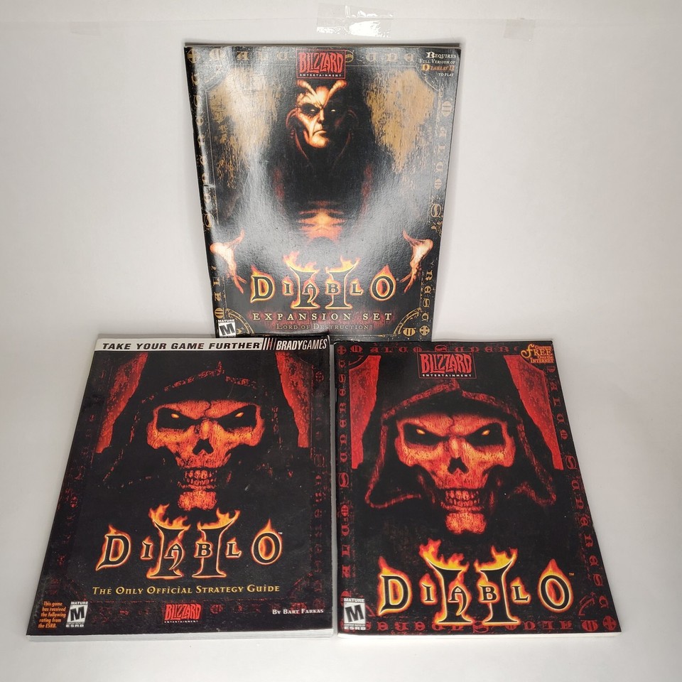 Diablo 2 II (PC, 2000-2001) - Assorted Lot Disc Strategy Guide ...