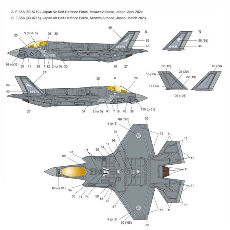 Academy 12591 1/72 F-35A Lightning II "1000th" | eBay