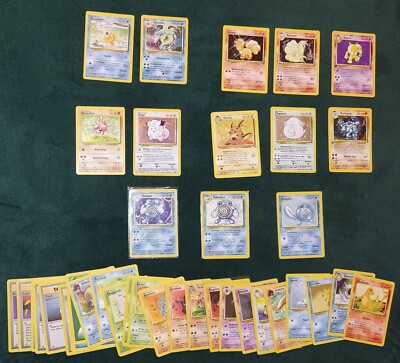POKEMON BASE SET 1999 + Other Vintage SETS | Regular/HOLO EN/DE cards ...
