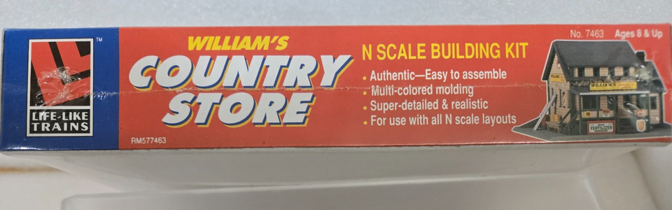 Life-Like William's Country Store Kit Model Railroad Building N Scale ...