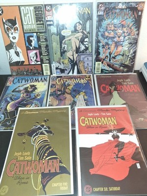 Lot of 8 CATWOMAN- Multiple #1s - DC Logo variant - When in Rome ...