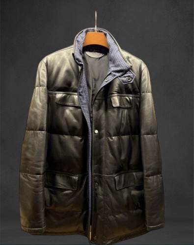 Kiton Leather Jacket Size 54 | eBay